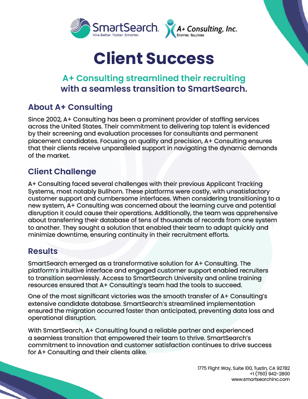 Client Success Stories | SmartSearch Recruiting & Onboarding